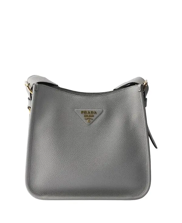 Prada Medium Leather Bag - Dark Grey