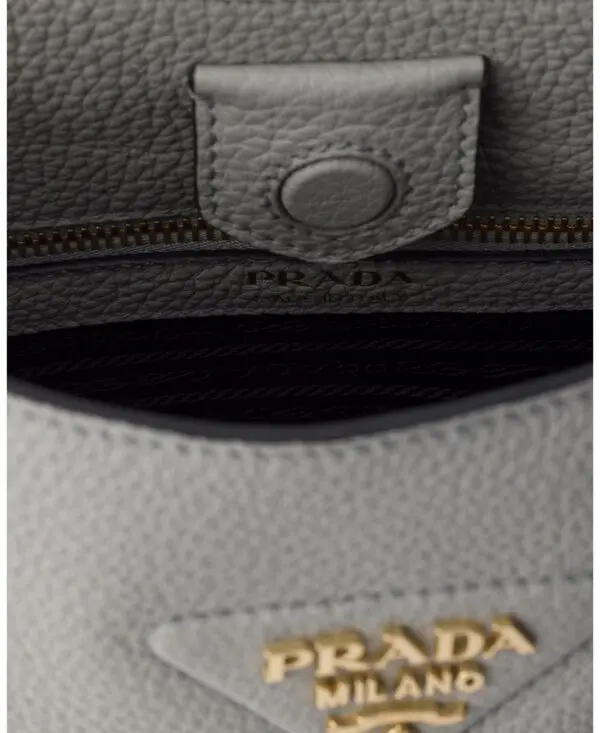 Prada Medium Leather Bag - Dark Grey