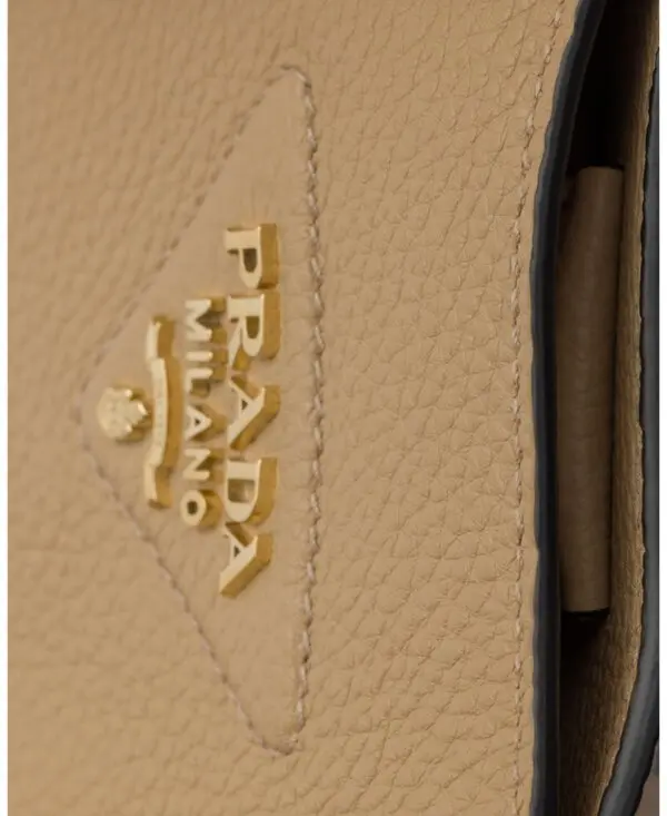 Prada Medium Leather Bag - Neutral