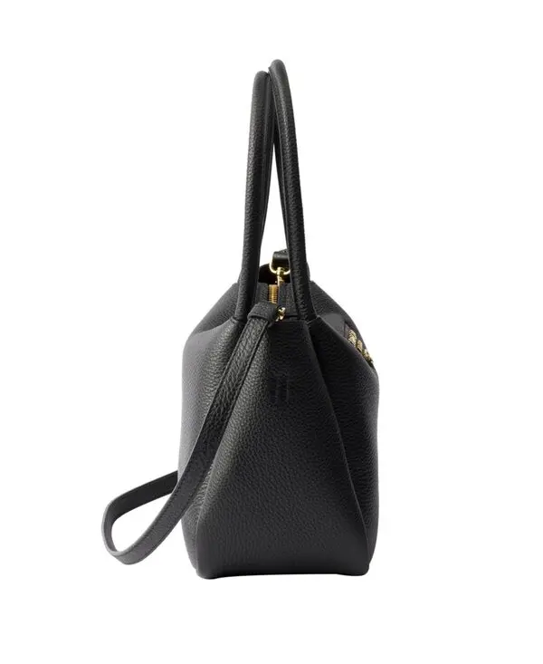 Prada Small Leather Handheld Bag - Black