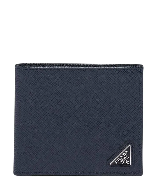 Prada Saffiano Leather Wallet - Blue