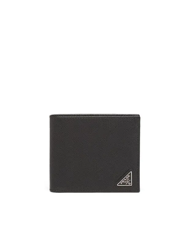 Prada Saffiano Leather Wallet - Charcoal