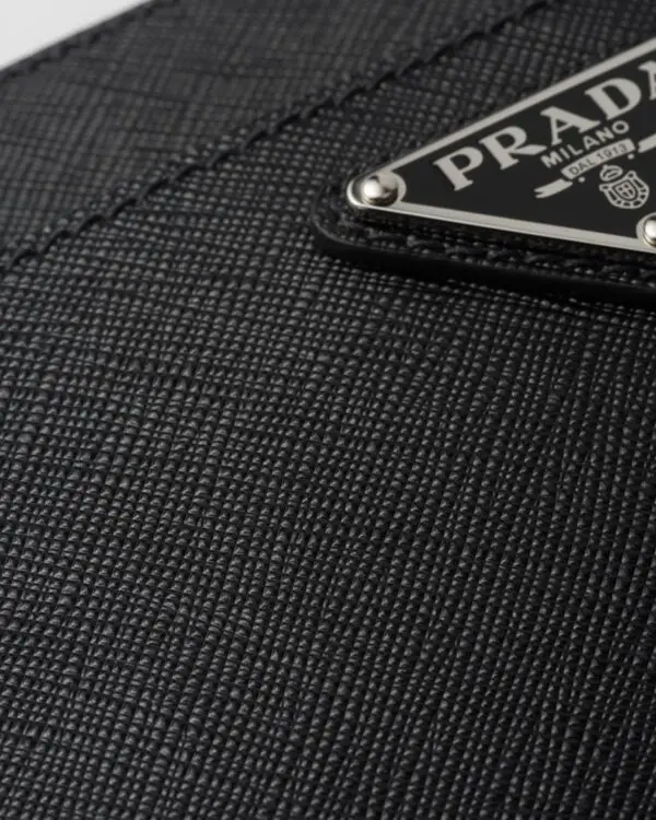 Prada Saffiano Leather Pouch - Black