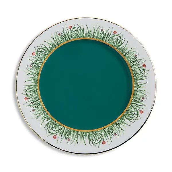 La DoubleJ Libellula Charger Plate - Green