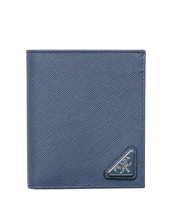 Prada Saffiano Leather Wallet - Blue