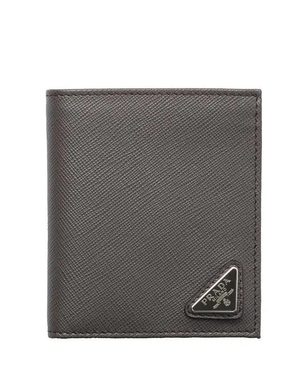 Prada Saffiano Leather Wallet - Grey