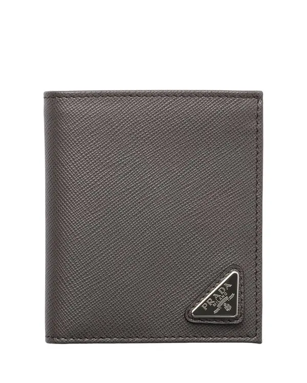 Prada Saffiano Leather Wallet - Grey