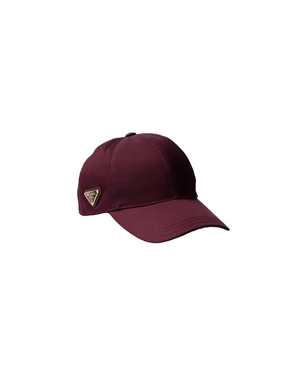 Prada Re-nylon Baseball Cap - Burgundy
