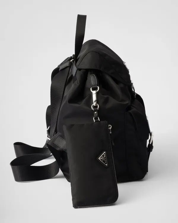 Prada Medium Re-nylon Backpack With Pouch