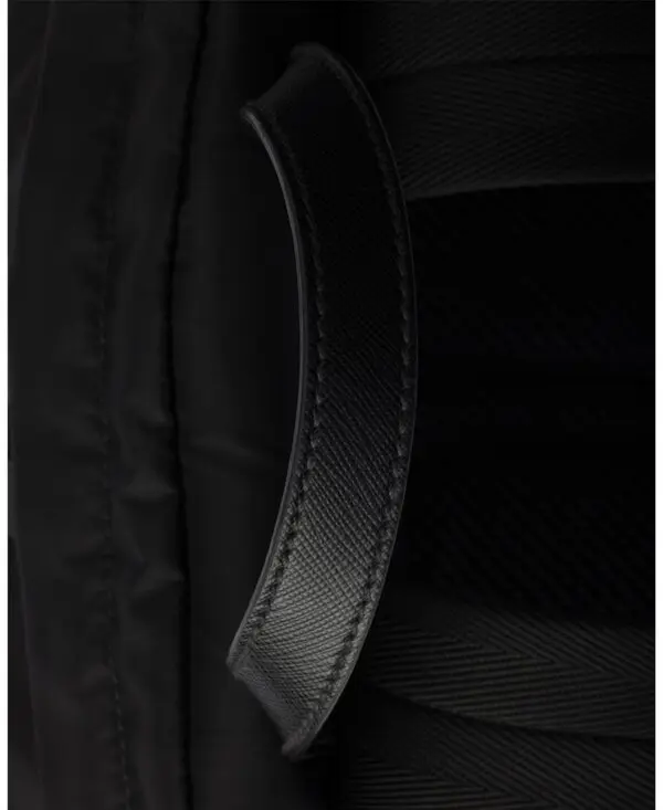 Prada Re-nylon And Saffiano Leather Backpack - Black