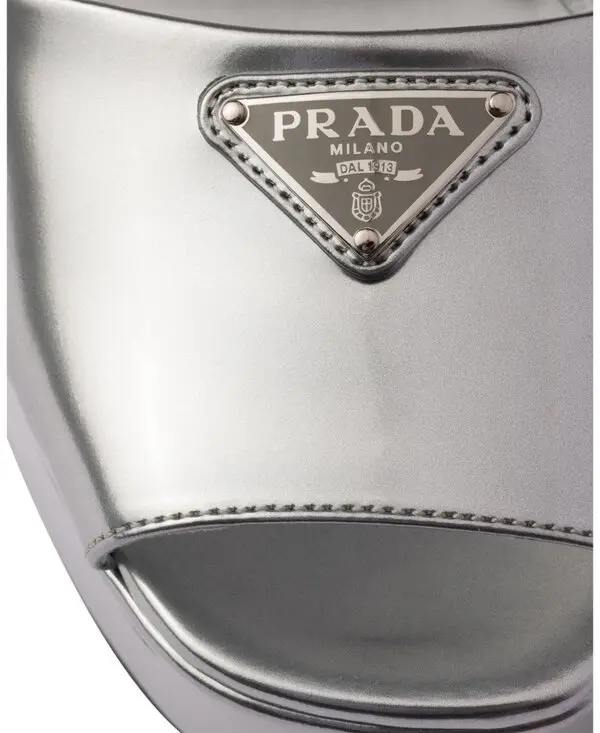 Prada Platform Sandals - Silver