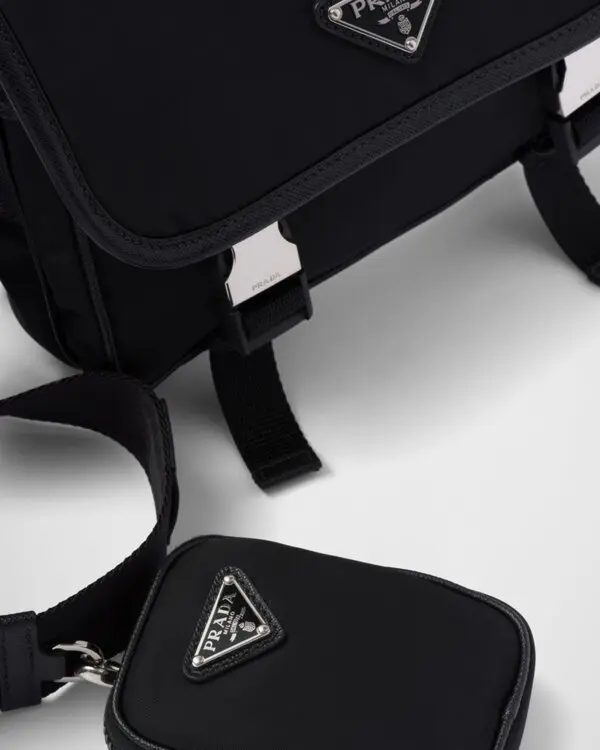 Prada Re-nylon And Saffiano Leather Shoulder Bag