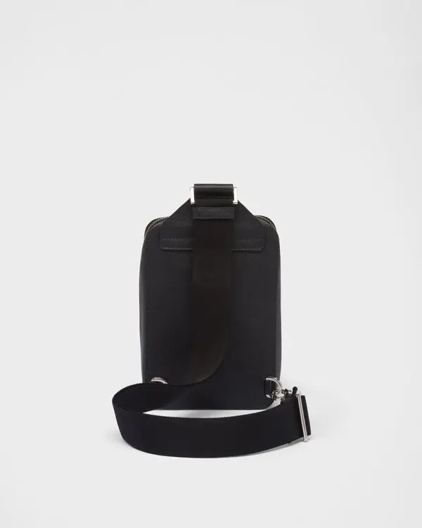 Prada Brique Saffiano Leather Bag - Black
