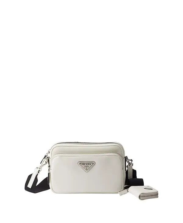Prada Saffiano Leather Shoulder Bag - White