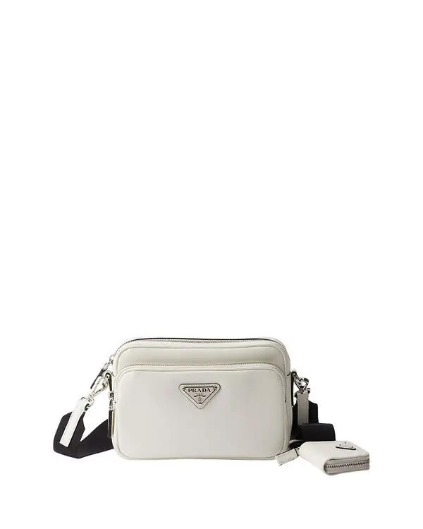 Prada Saffiano Leather Shoulder Bag - White