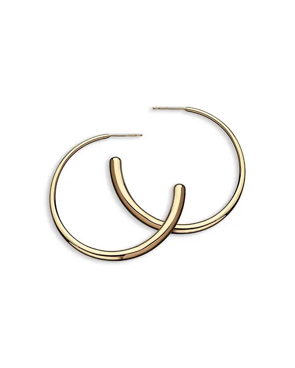 Jennifer Zeuner Jewelry Simone Large Hoop Earrings - Gold