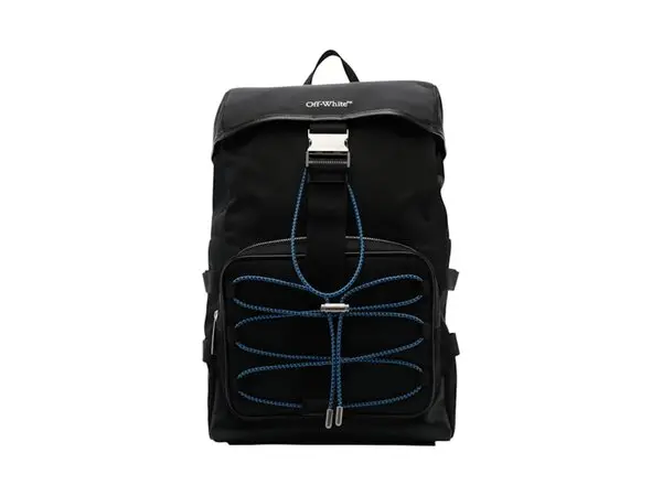 Off-White Courrie Flap Backpack - Black