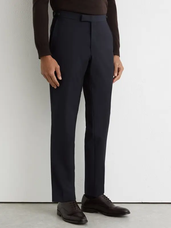 REISS Promise Tailored-fit Suit Trousers - Navy