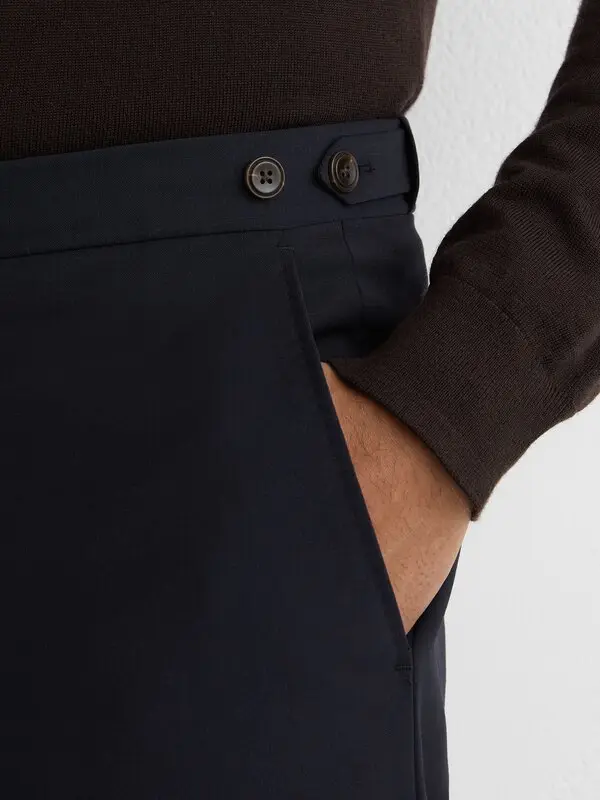 REISS Promise Tailored-fit Suit Trousers - Navy