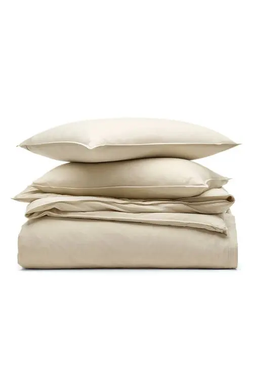 BOLL & BRANCH Signature Vintage Washed Organic Cotton Duvet Cover & Shams Set - Vintage Sand