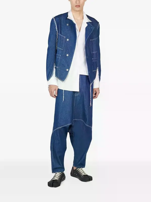 SULVAM Asymmetrical Denim Jacket