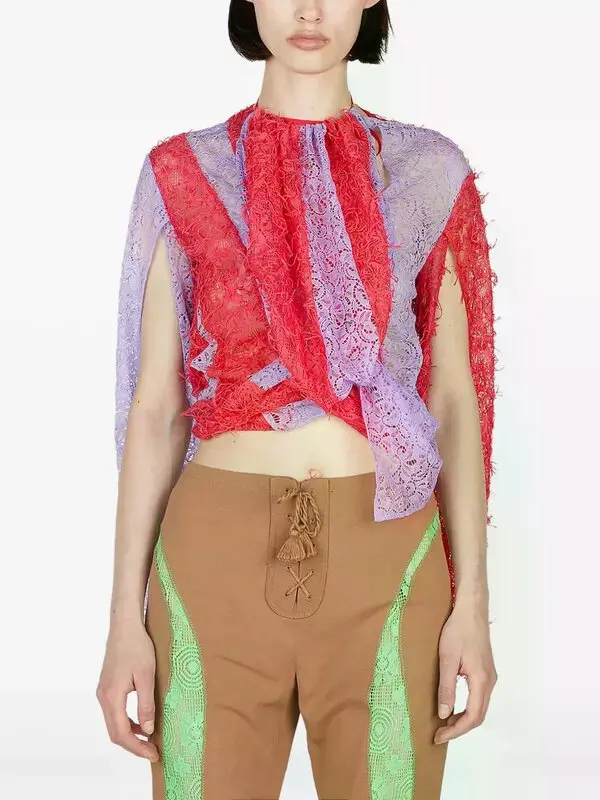 KIKO KOSTADINOV Lace Draped Top