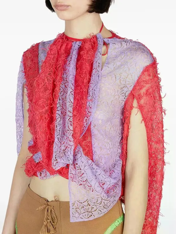 KIKO KOSTADINOV Lace Draped Top