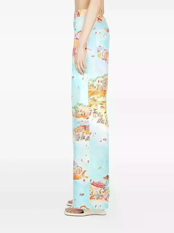 MARCO RAMBALDI Beach-print Trousers