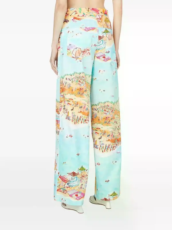 MARCO RAMBALDI Beach-print Trousers