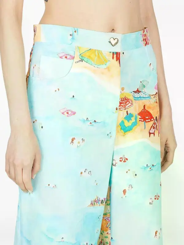 MARCO RAMBALDI Beach-print Trousers