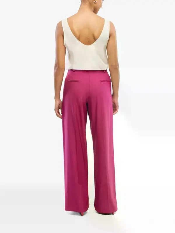 Another Tomorrow Pressed-crease Trousers - Pink