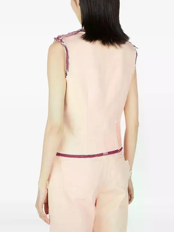 Raf Simons Sleeveless Frayed Top