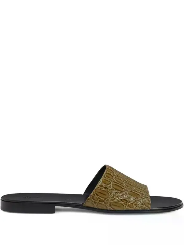 GIUSEPPE ZANOTTI Adrien Leather Sandals - Neutrals