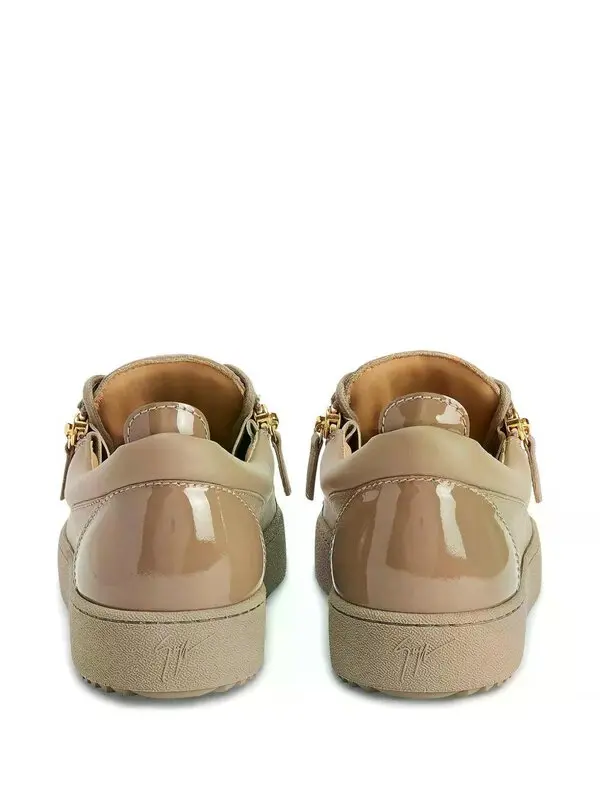 GIUSEPPE ZANOTTI Frankie Double-zip Low-top Sneakers - Neutrals
