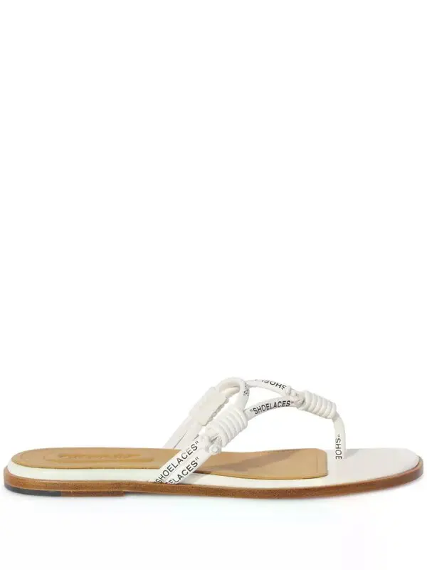 Off-White Sholace Sandals - White
