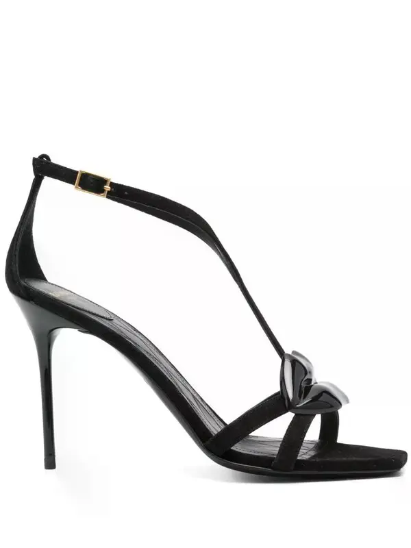 Balmain 95mm Lips Sandals - Black