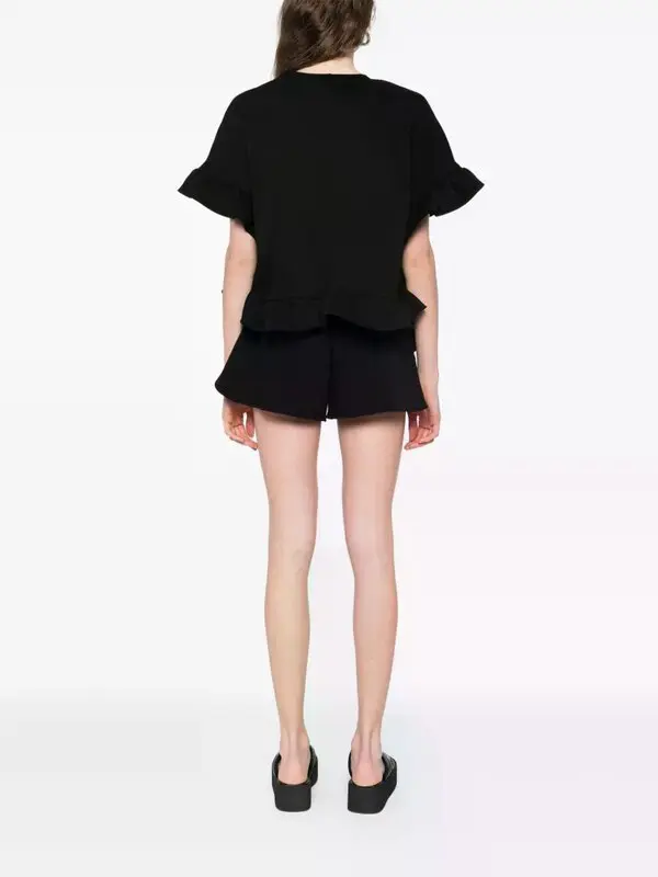 IOANA CIOLACU Peony Shorts Set - Black