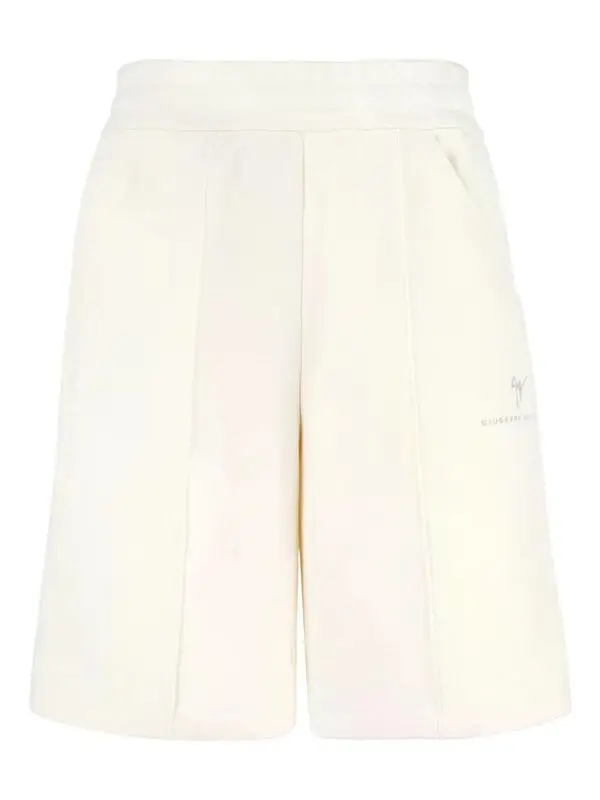 GIUSEPPE ZANOTTI Cotton Deck Shorts - White