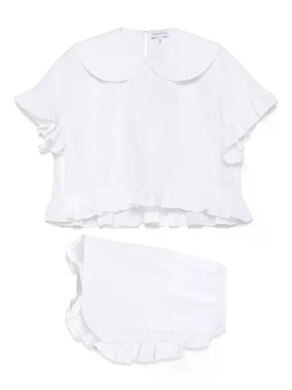 IOANA CIOLACU Dhalia Shorts Set - White
