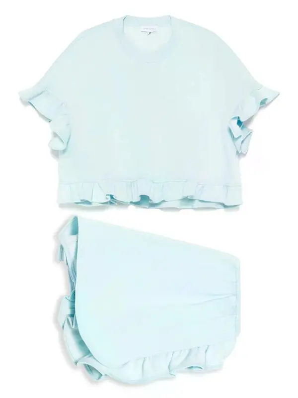 IOANA CIOLACU Peony Shorts Set - Blue