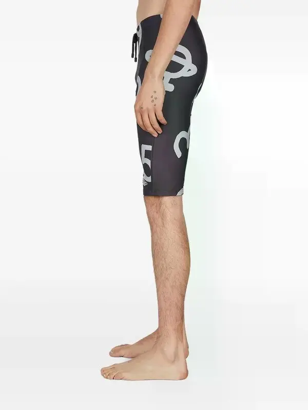 VIVIENNE WESTWOOD Numbers-print Swim Shorts