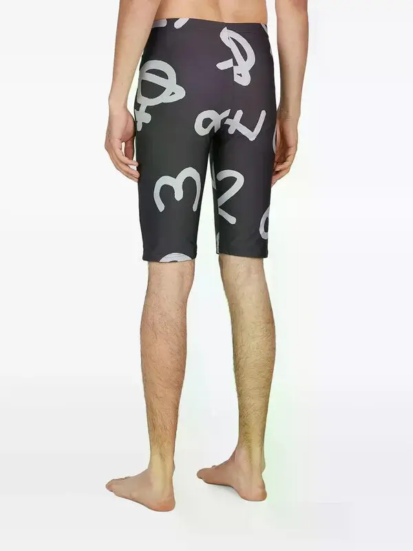 VIVIENNE WESTWOOD Numbers-print Swim Shorts