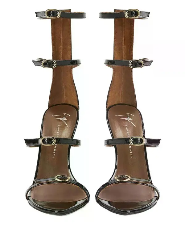 GIUSEPPE ZANOTTI 105mm Giselle Buckles Sandals