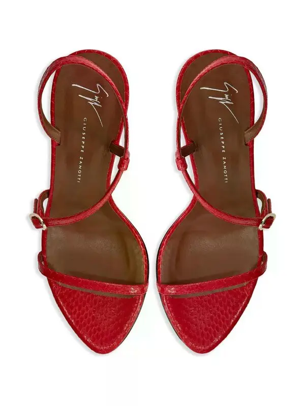 GIUSEPPE ZANOTTI 90mm Audrinette Stiletto Sandals - Red