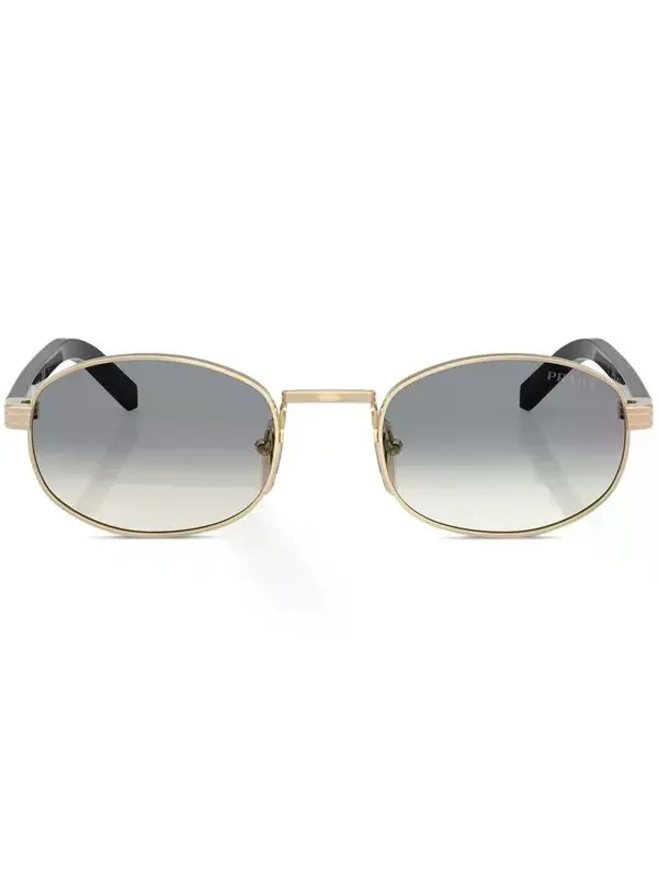 Prada Oval-frame Sunglasses - Gold