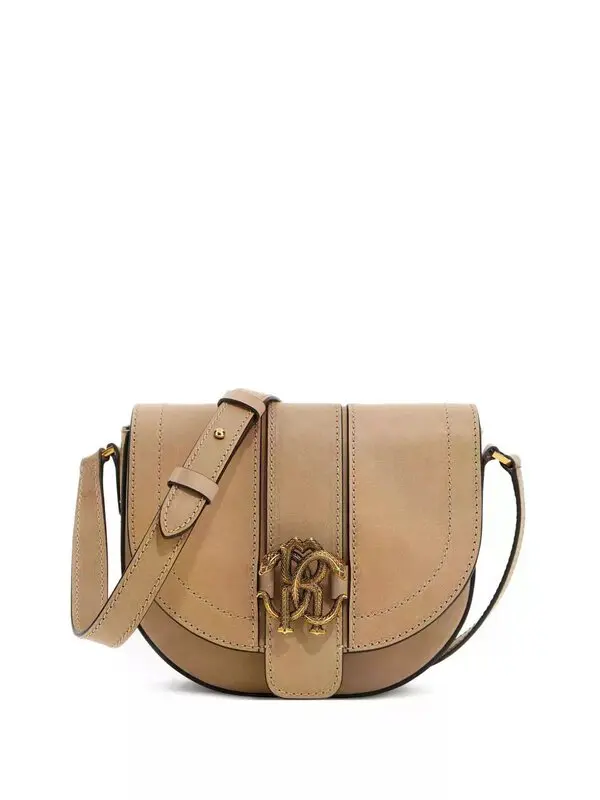 Roberto Cavalli Monogram Plaque Shoulder Bag
