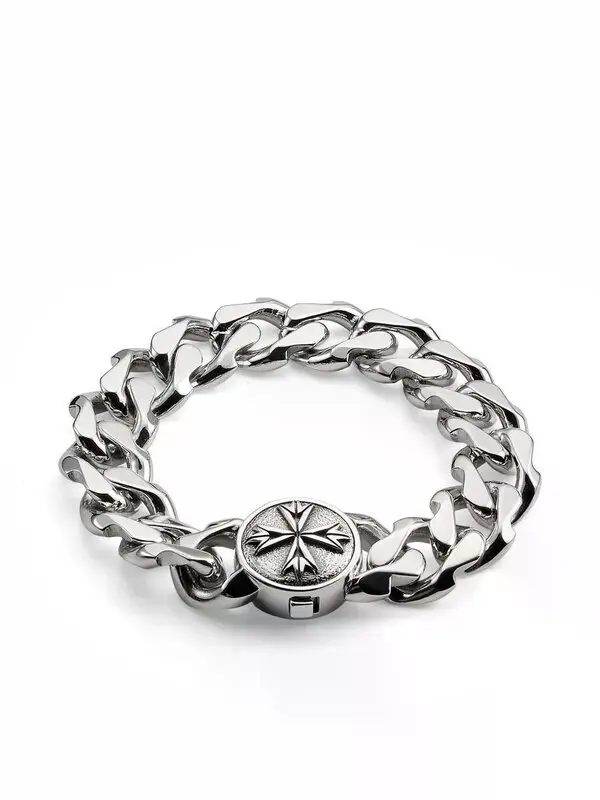 Emanuele Bicocchi Logo-engraved Chain Bracelet - Silver