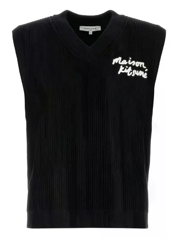 Maison Kitsuné Ribbed Sleeveless Vest
