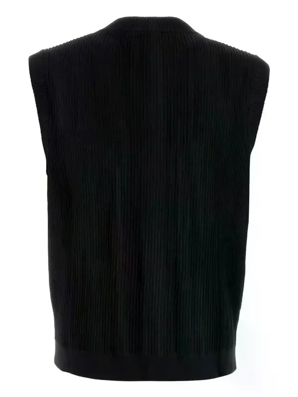 Maison Kitsuné Ribbed Sleeveless Vest