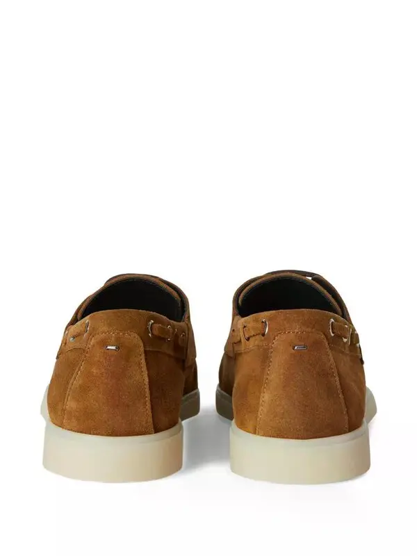 GIUSEPPE ZANOTTI Suede Boat Shoes - Brown